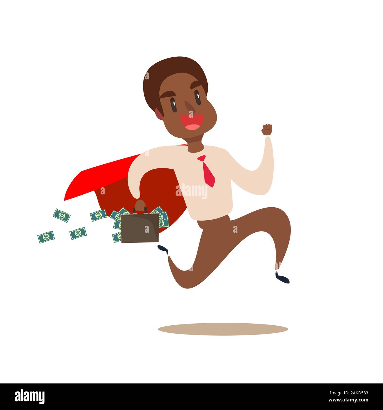Cartoon man running away hi-res stock photography and images - Alamy