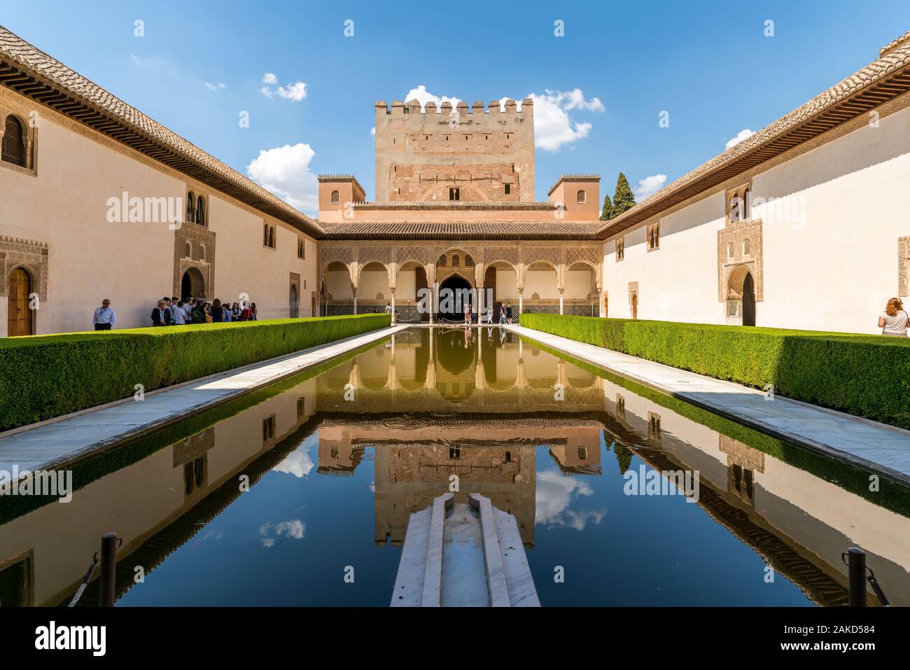 Arabic style architecture, building and art design in Alhambra Stock ...