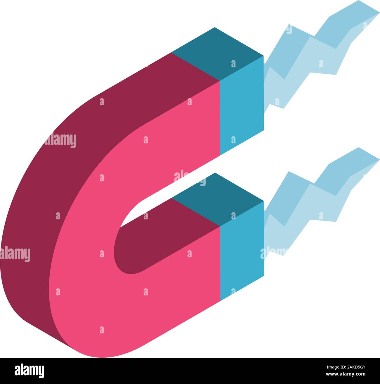 Magnet icon design, Magnetic science magnetism power attraction force ...