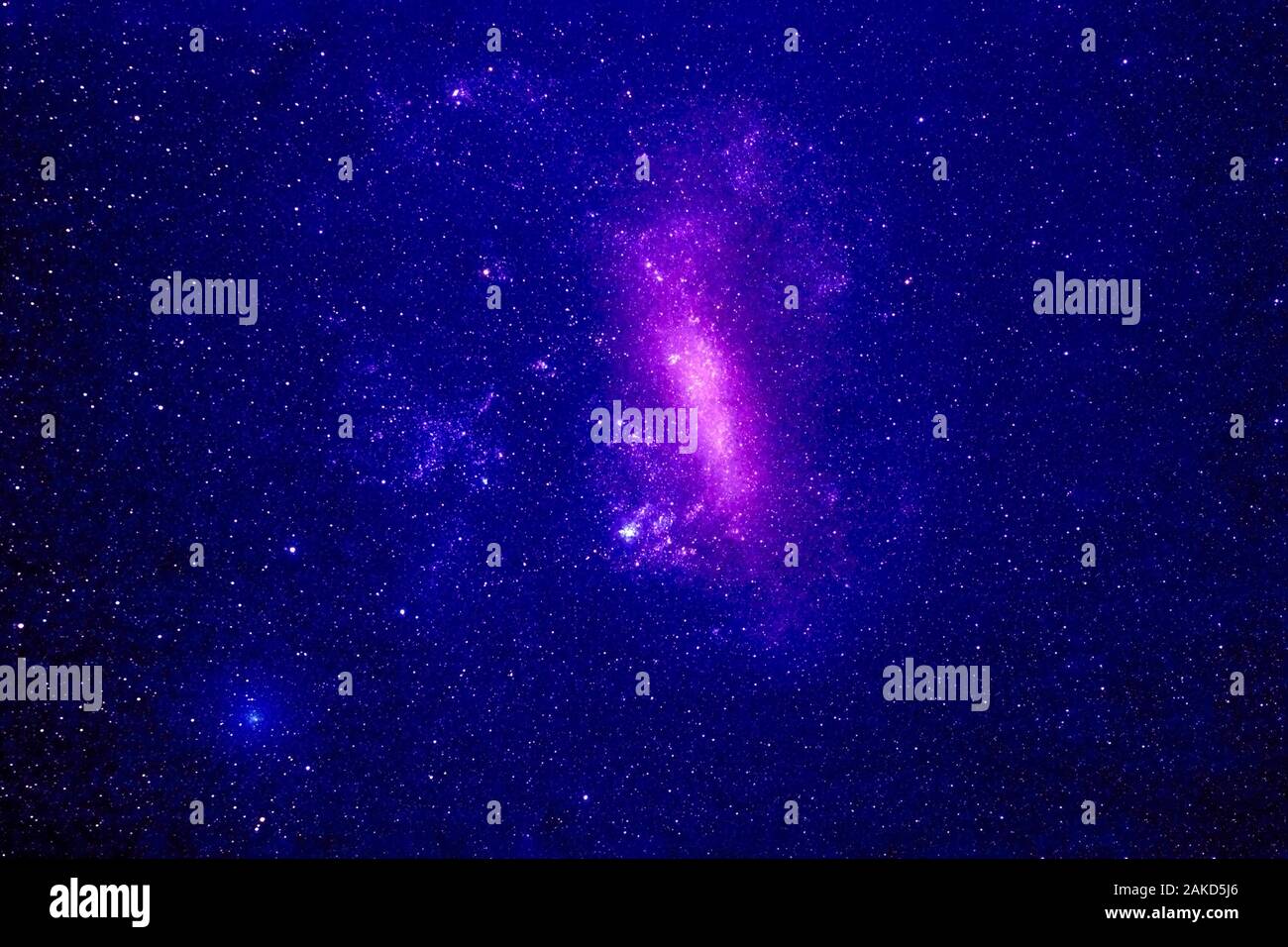 A blue nebula with many stars, and galaxies. Elements of this image ...