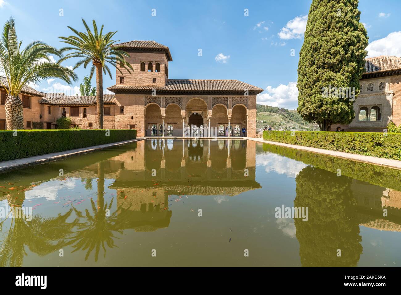 Arabic style architecture, building and art design in Alhambra Stock ...