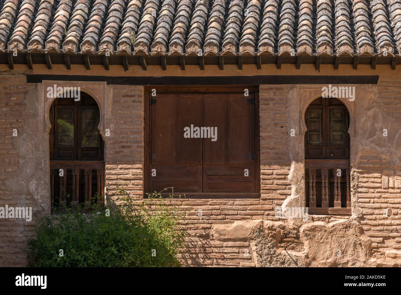 Arabic style architecture, building and art design in Alhambra Stock ...
