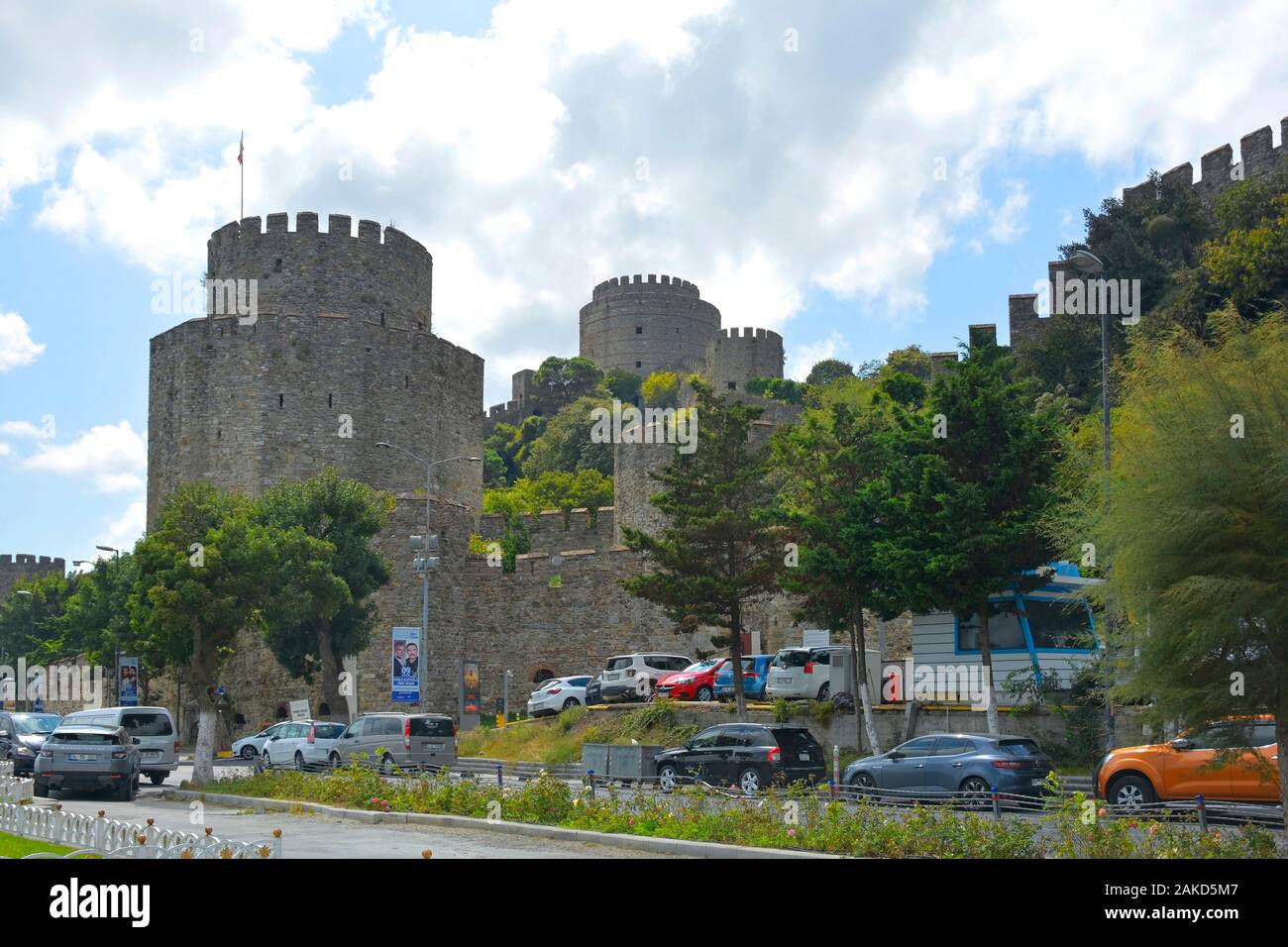 Istanbul, Turkey - September 10th 2019. The 15th century Rumeli Hisari ...