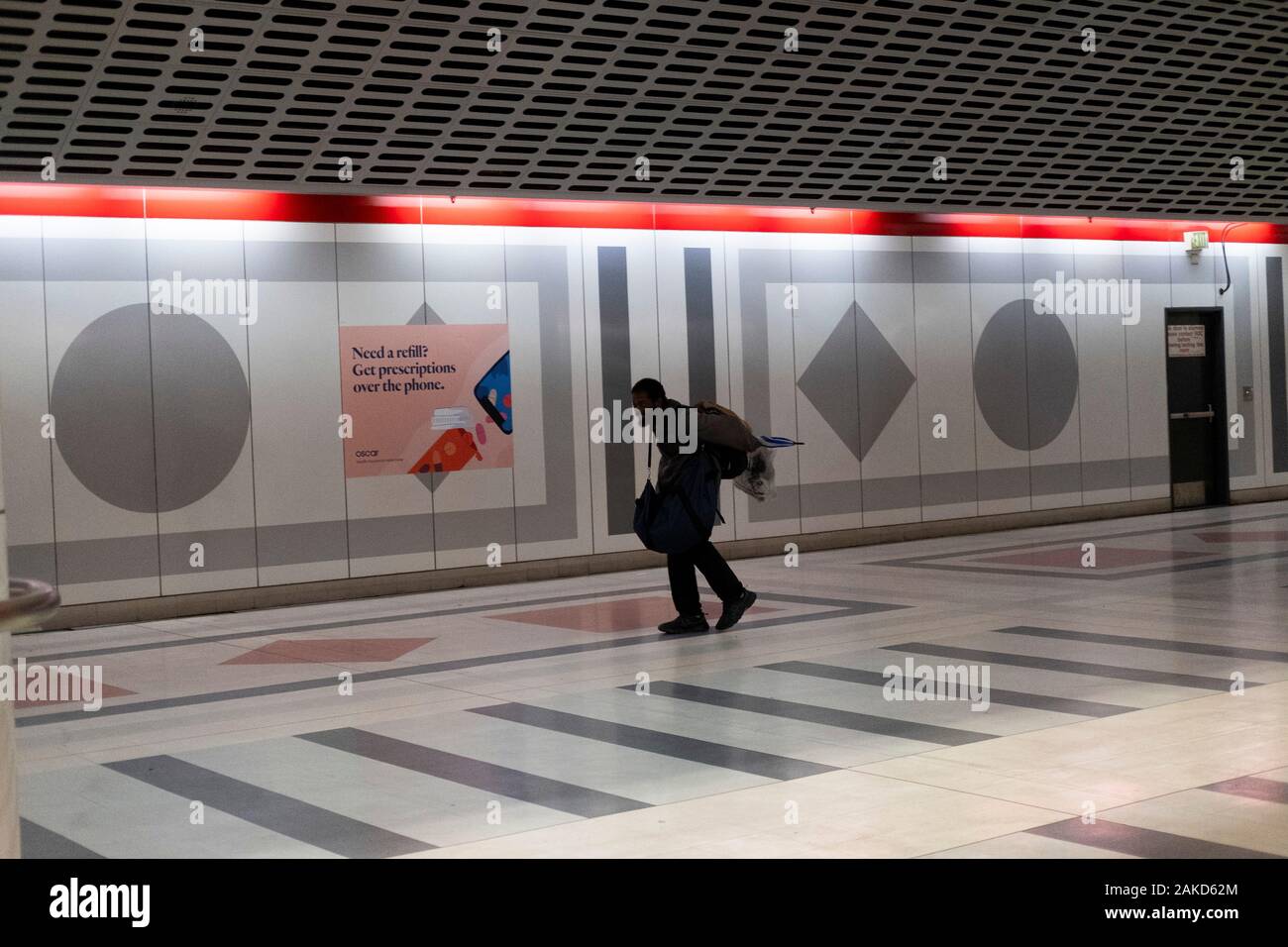 Pershing Square station, LA Metro, downtown Los Angeles, California ...