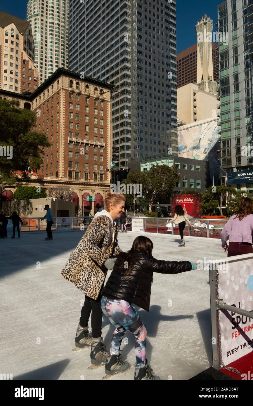 Pershing Square, downtown Los Angeles, California, USA Stock Photo - Alamy