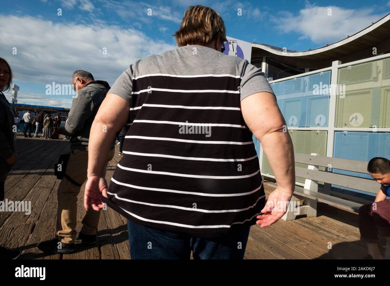 Fat person behind hi-res stock photography and images - Alamy
