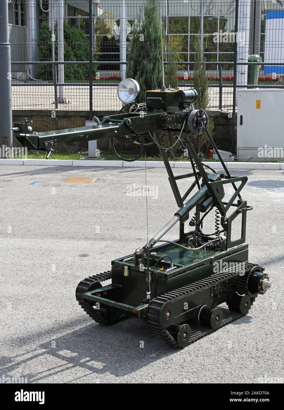 Search and rescue robot unit with tracks Stock Photo - Alamy