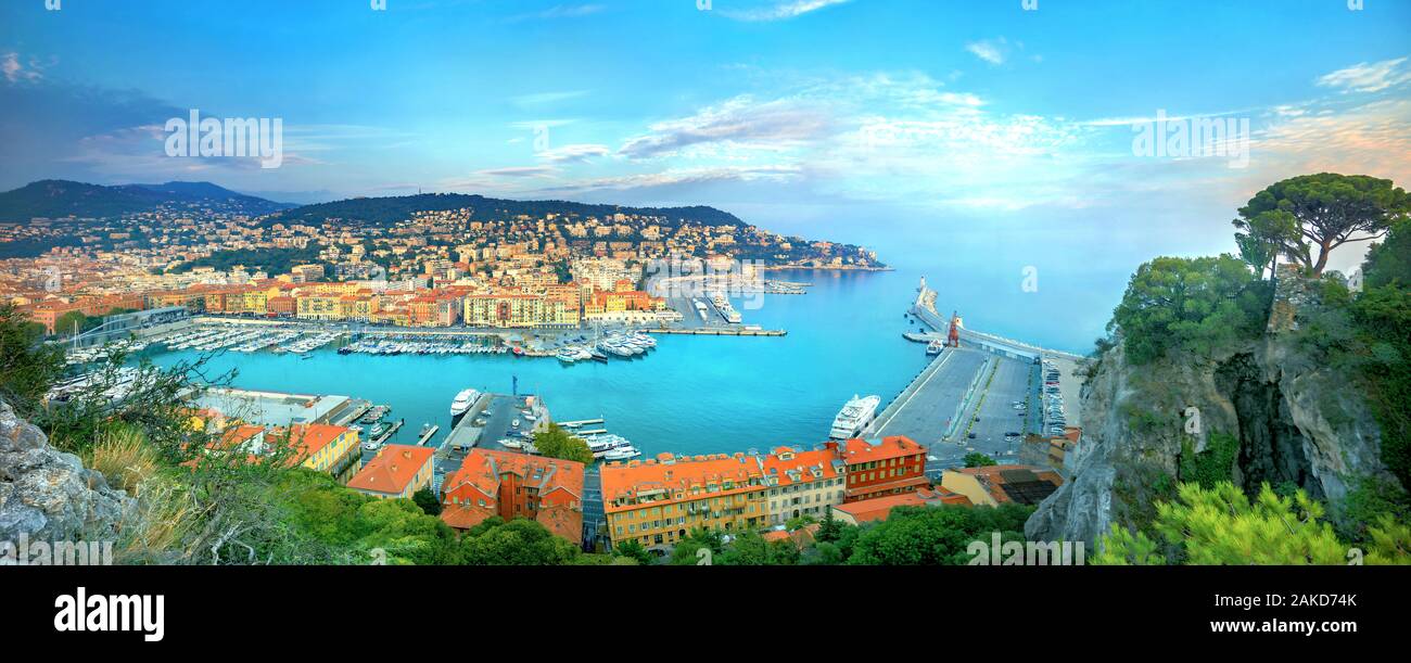 Nice france waterfront aerial hi-res stock photography and images - Alamy