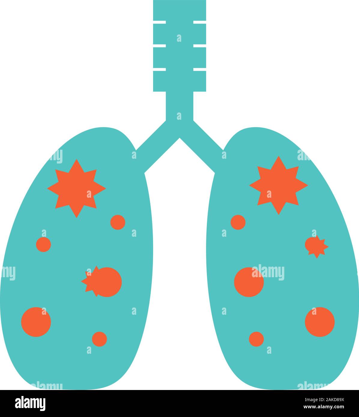 virus inside lungs design, Pollution factory environment dirty danger ...