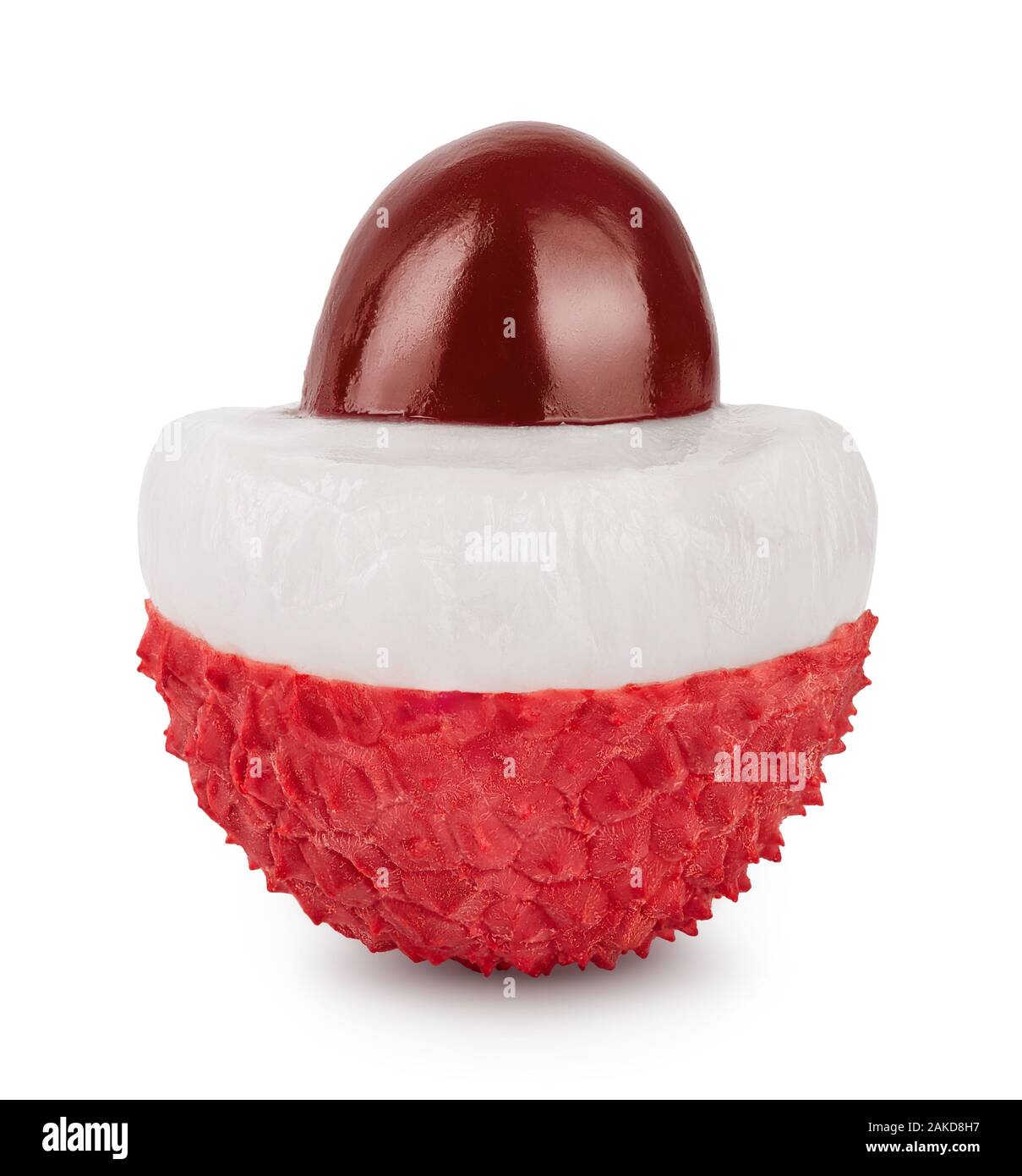 lychee fruit isolated on white background with clipping path and full ...
