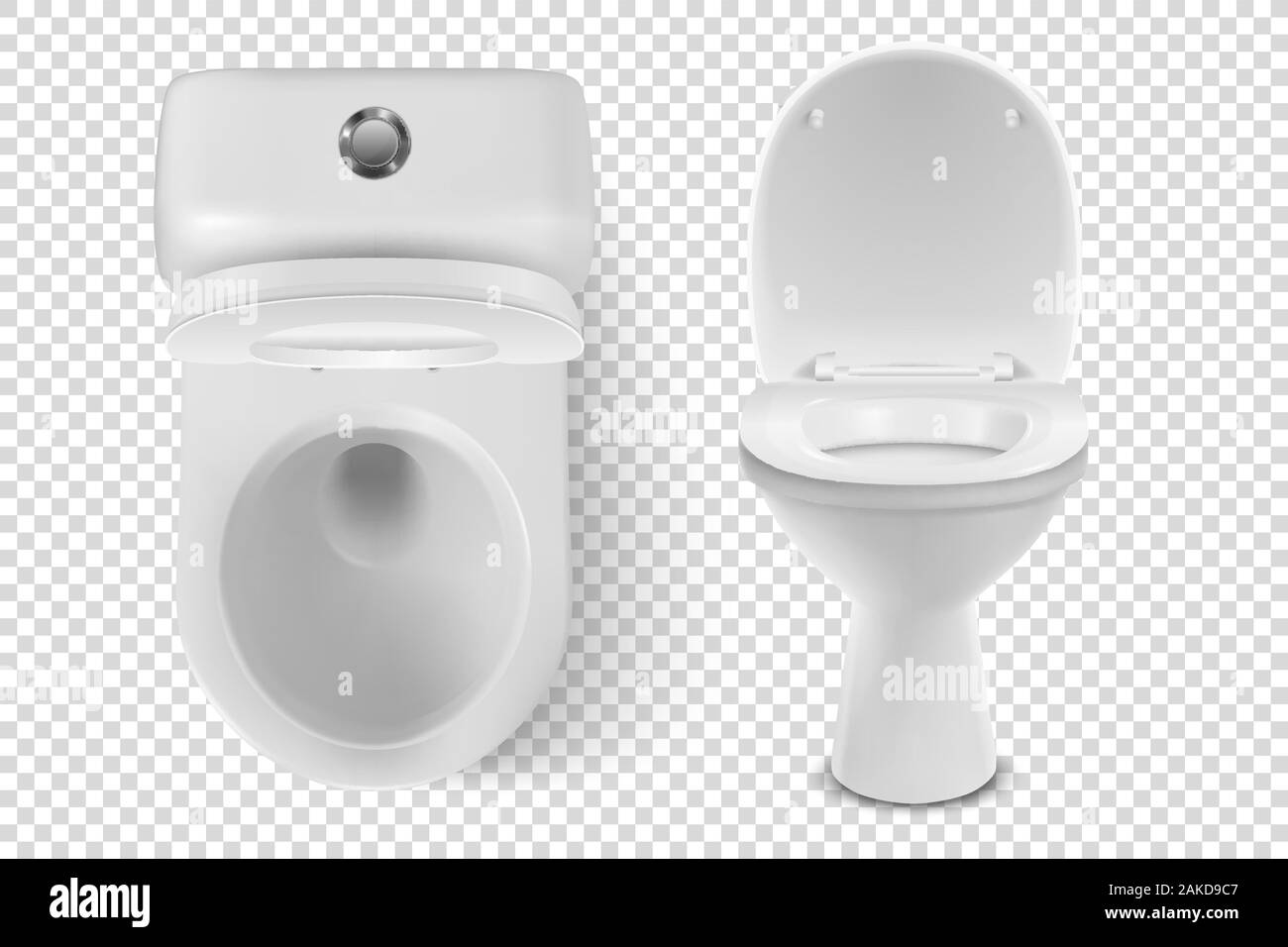 Toilet Bowl Icon Top View