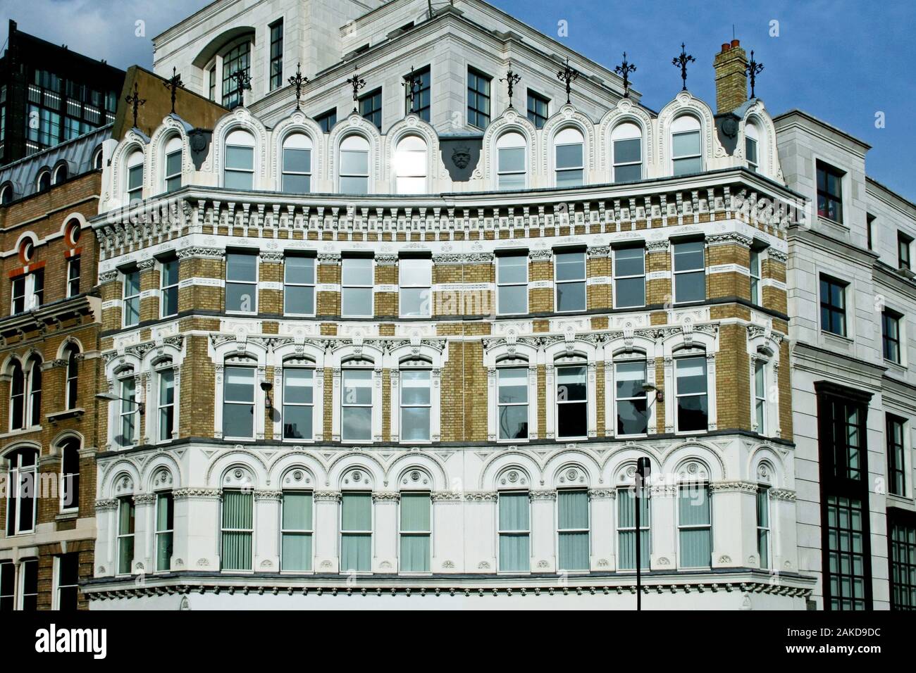 Classic London building facade from medieval period Stock Photo - Alamy