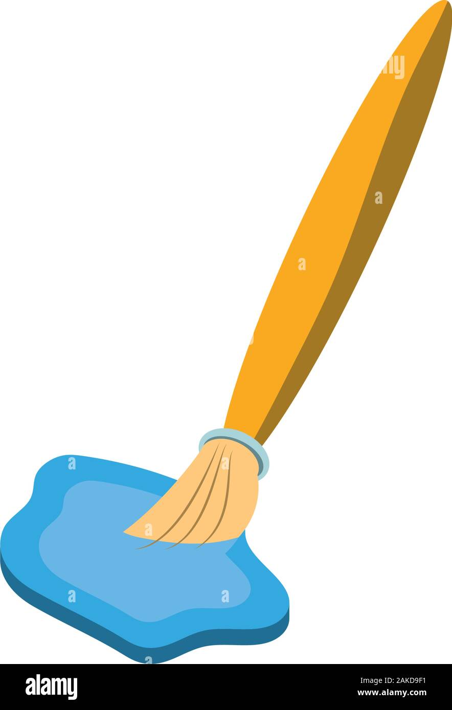 Paint splash and brush design, Art creativity tool instrument painter ...