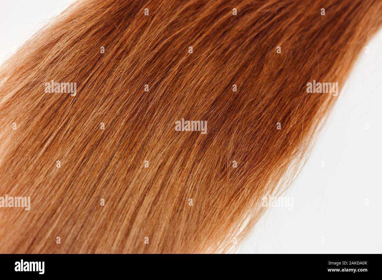 Red Hair over white Stock Photo - Alamy