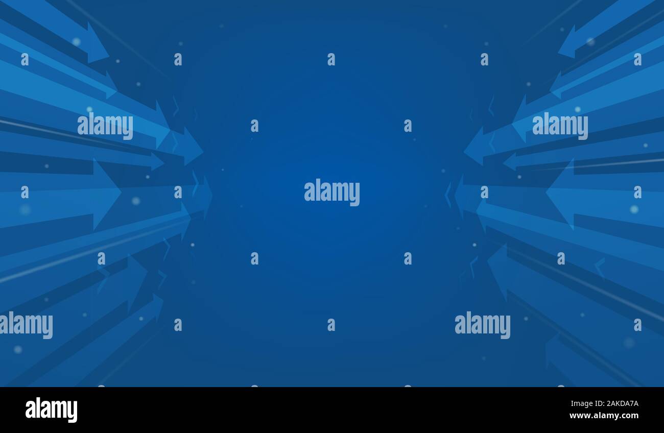 Blue Business Background Vector Illustration With Financial Arrows ...