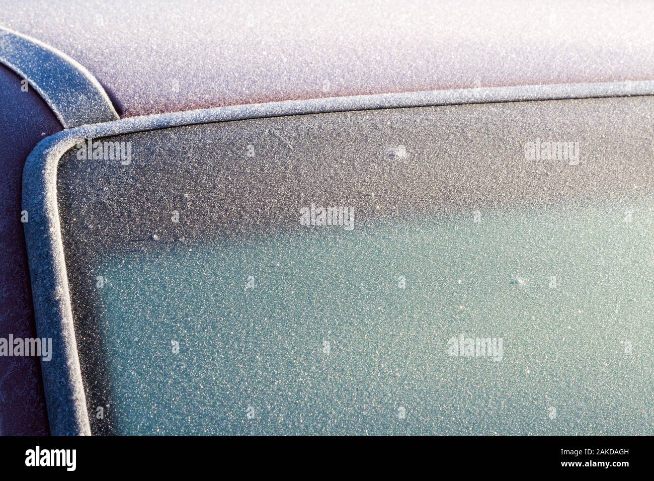 Frost On Car Window High Resolution Stock Photography and Images - Alamy