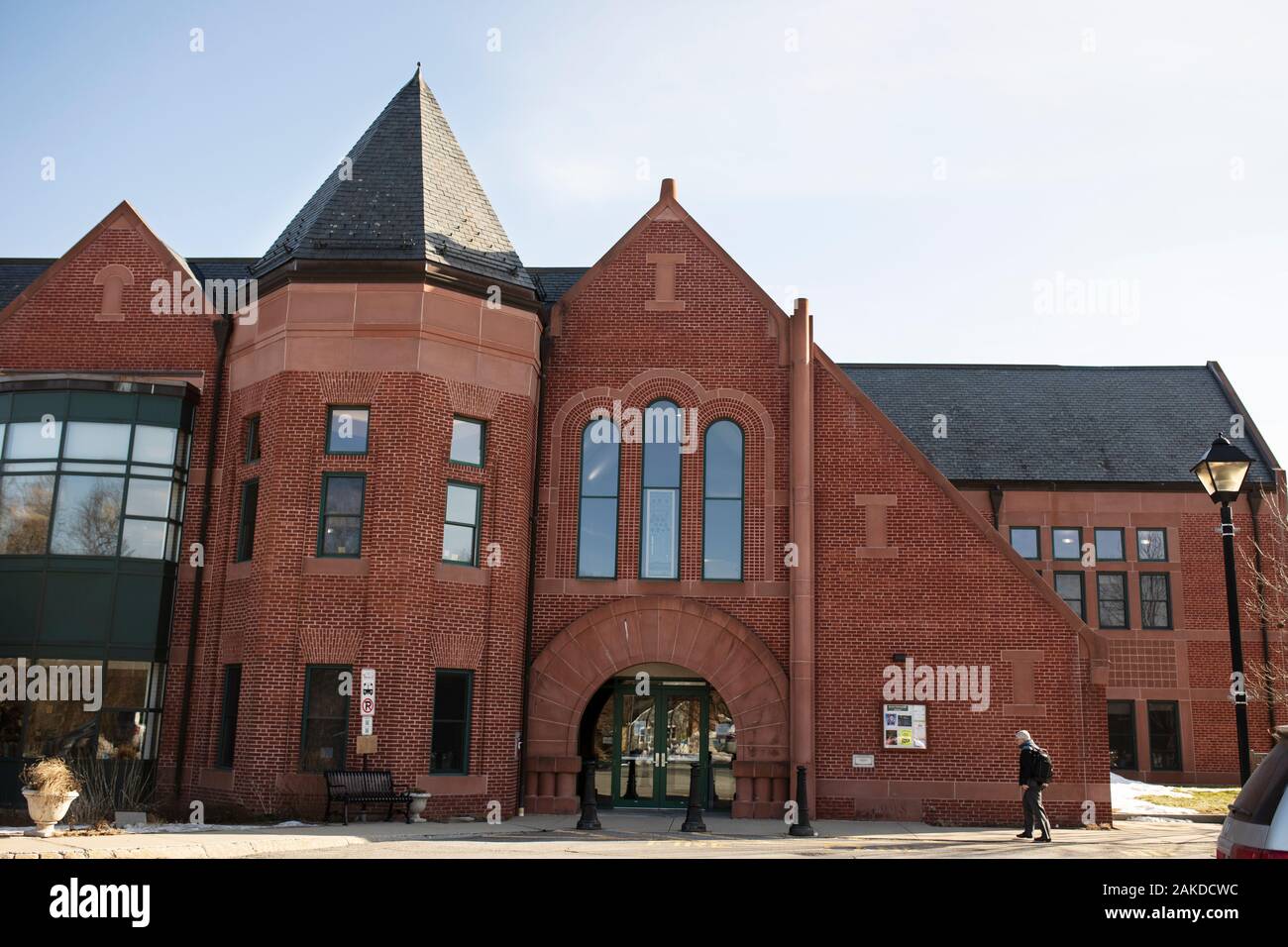 The entrance to the Acton Public Library in Acton, Massachusetts, USA ...
