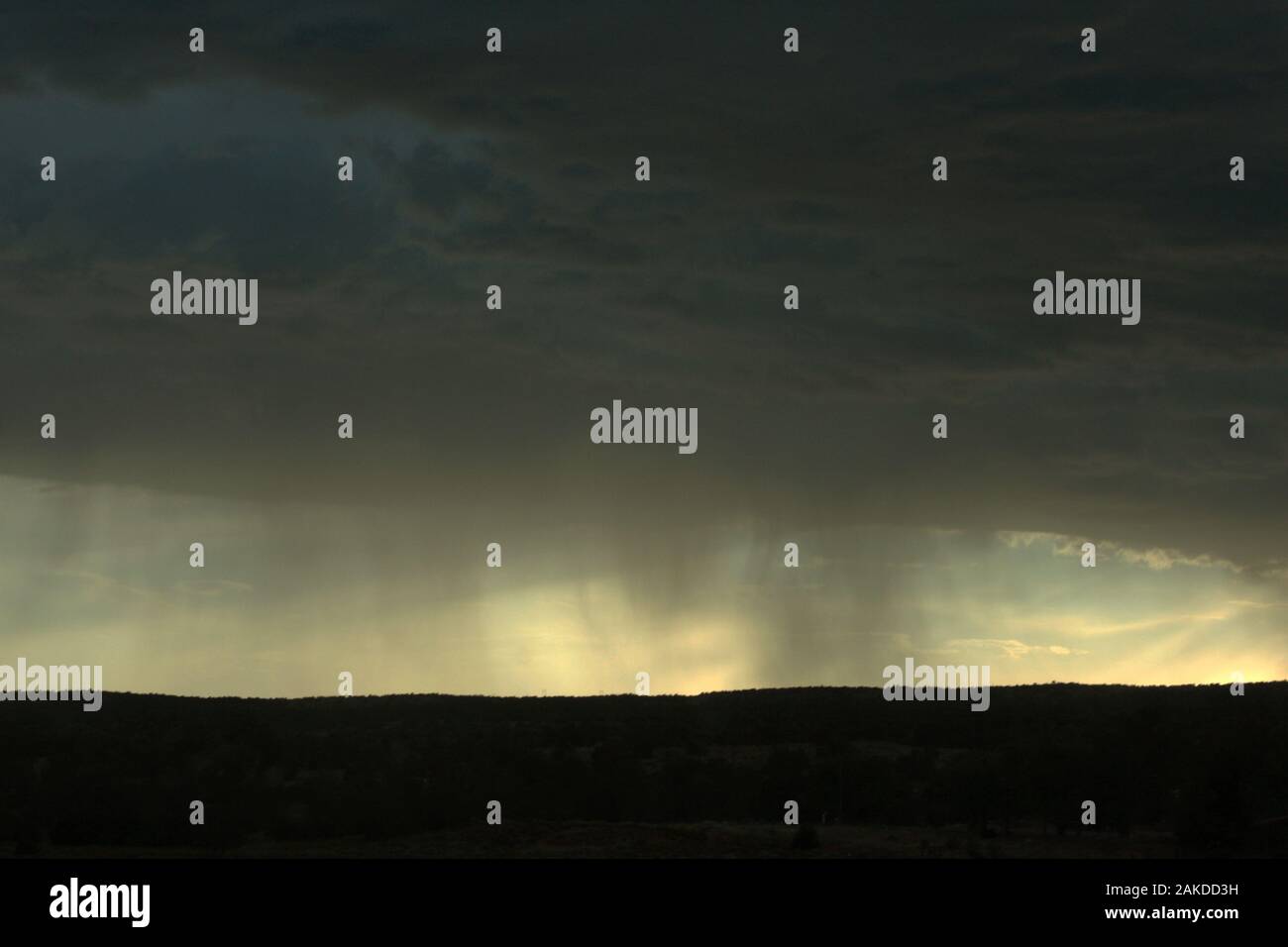 Rainfall seen from a distance Stock Photo - Alamy