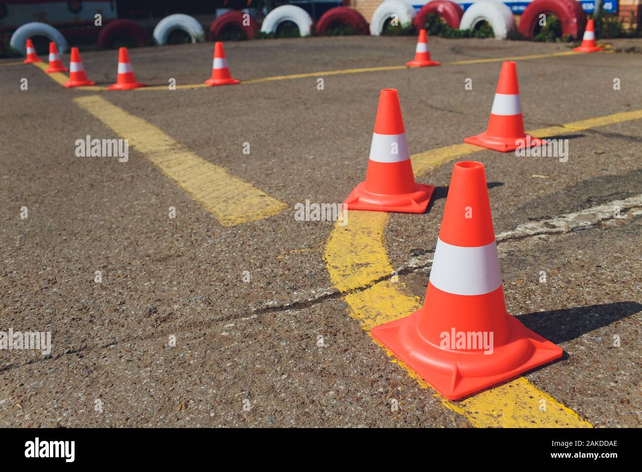 Barrier. Passage is closed. Driveway closed. Entry is prohibited ...