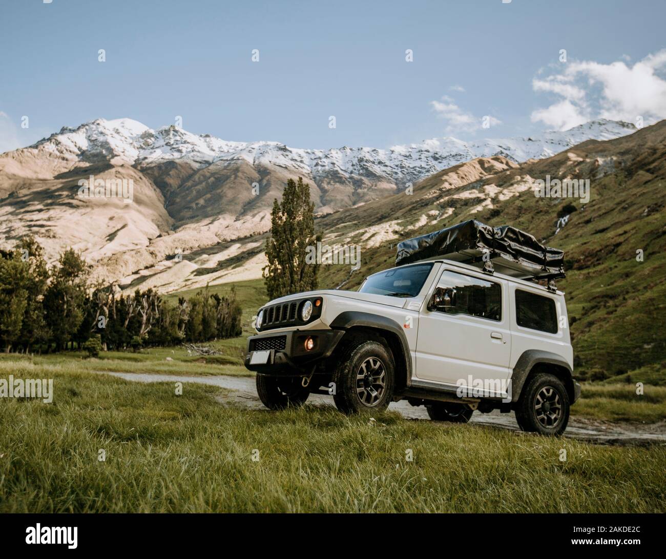 Car parked on grass hi-res stock photography and images - Alamy