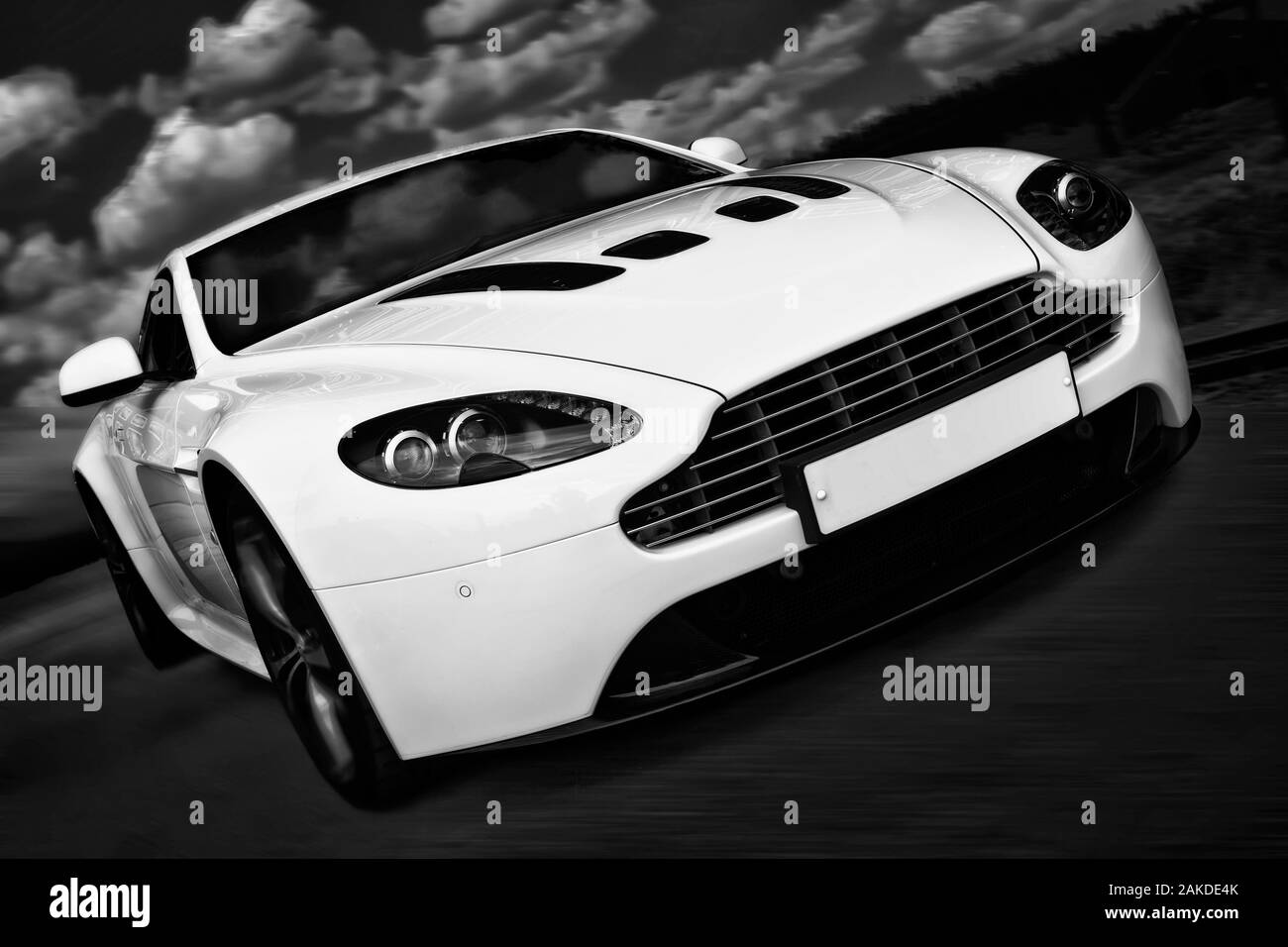 British luxury executive car Black and White Stock Photos & Images - Alamy