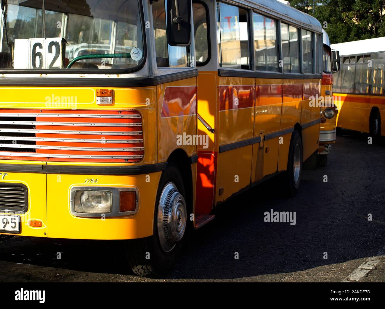 The legendary and iconic Malta public buses Stock Photo - Alamy