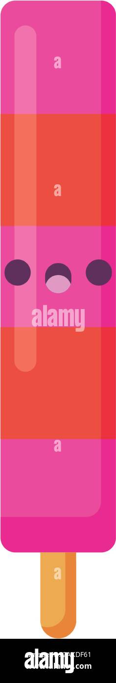 popsicle cartoon design, Kawaii expression cute character funny and ...
