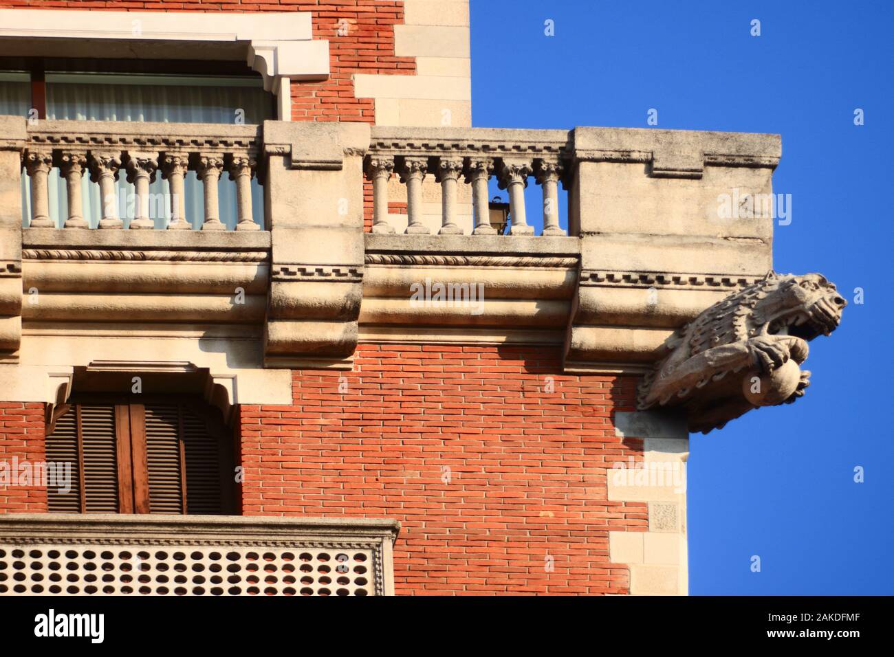 Gargoyle in a stately facade in Milan, Italy Stock Photo - Alamy