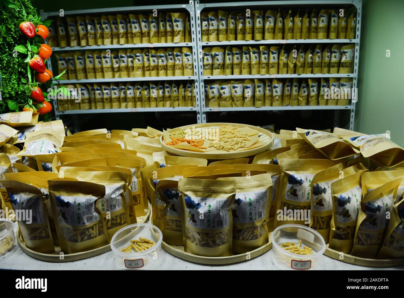 Hunanese snacks made out of tapioca Stock Photo - Alamy