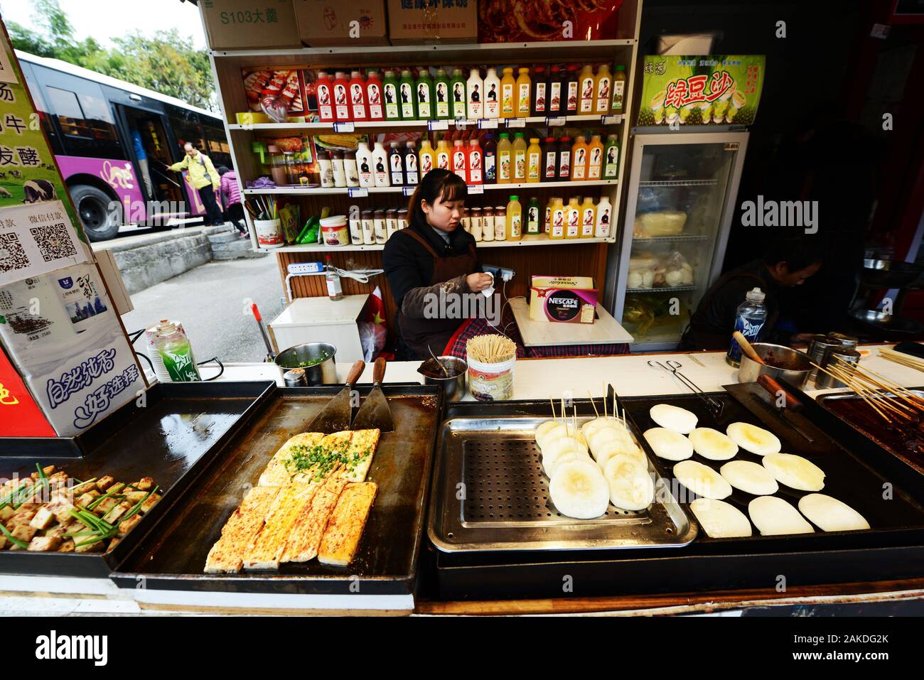 Chinese snacks sold in Wulingyuan scenic area in Zhangjiajie Stock ...