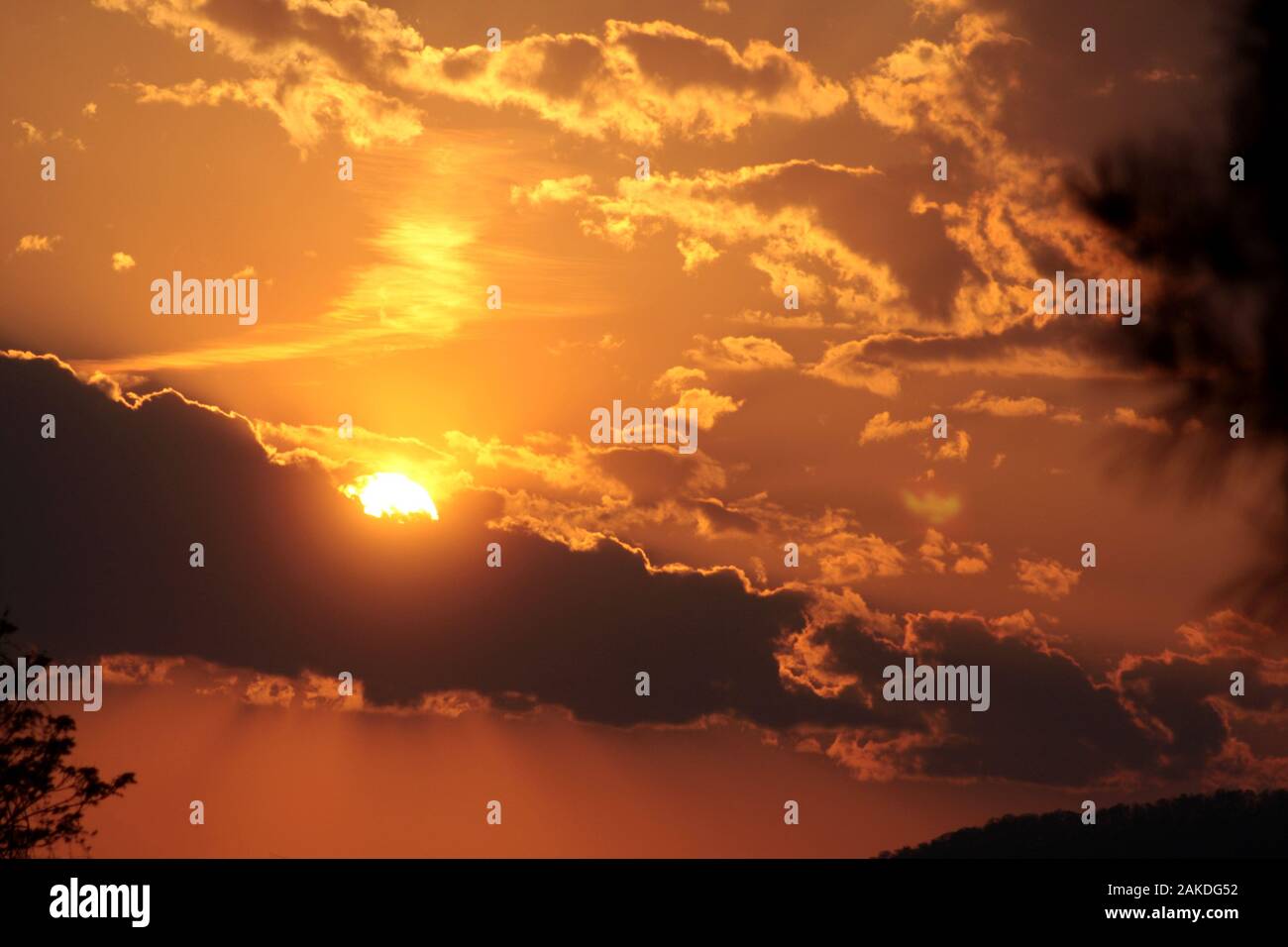 Spectacular sunset sky Stock Photo - Alamy