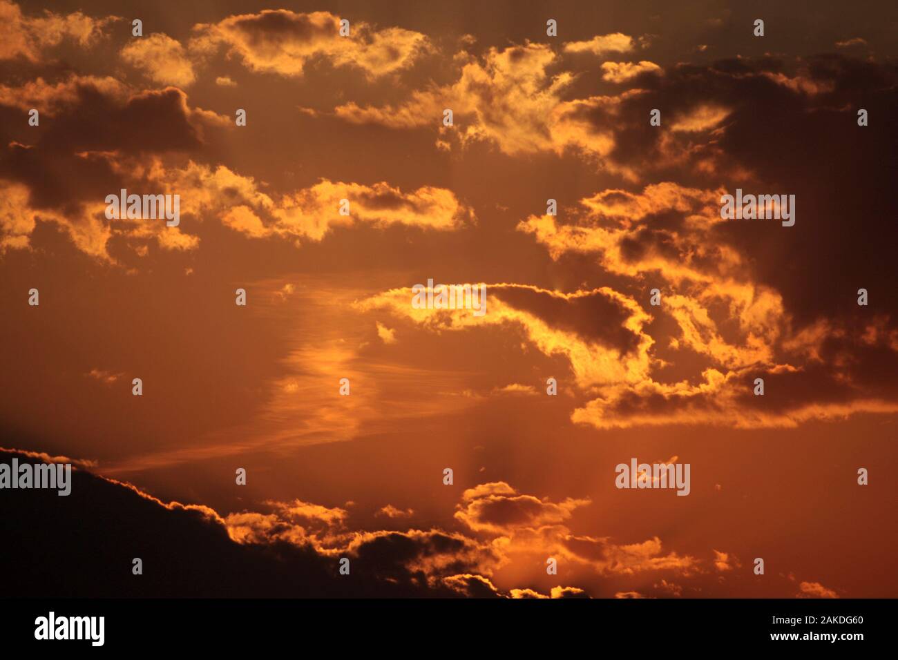 Spectacular sunset sky Stock Photo - Alamy