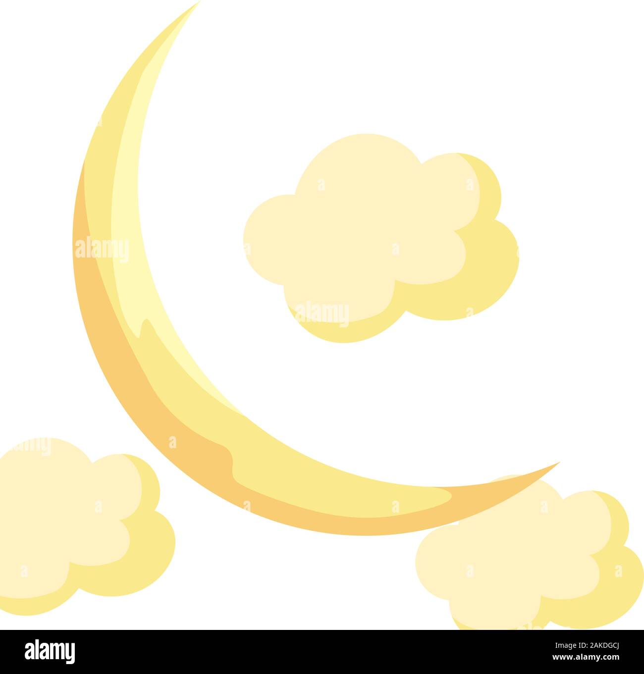 Moon and clouds design, Night bedtime sky space moonlight nature light ...