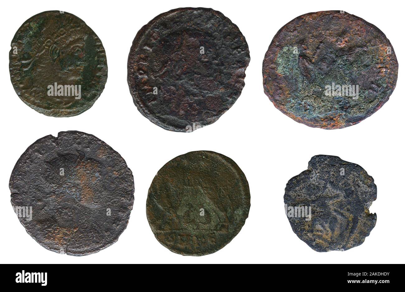 Rusted coins Cut Out Stock Images & Pictures - Alamy