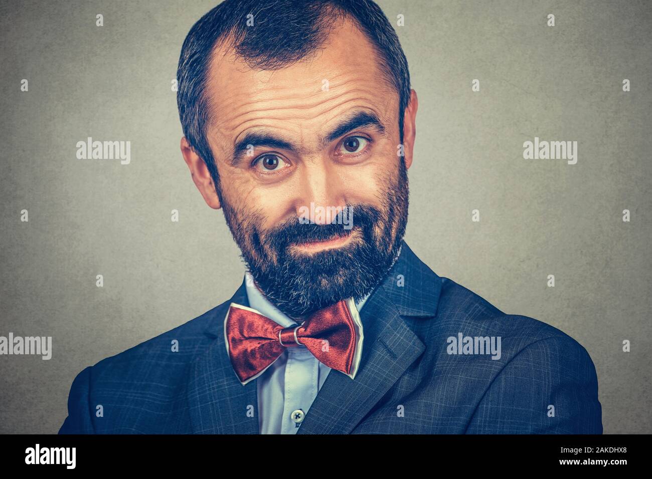 Forehead creases hi-res stock photography and images - Alamy