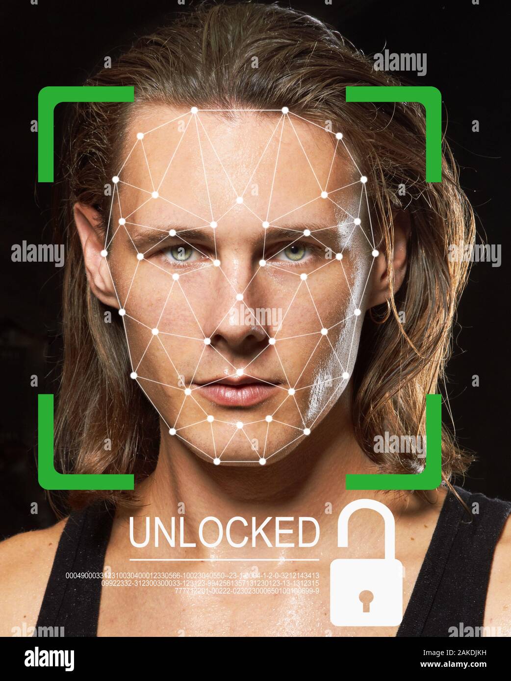Modern face recognition hi-res stock photography and images - Alamy