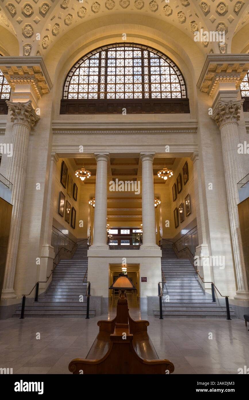 The Senate of Canada Building Interior. Grandeur of the early 20th ...