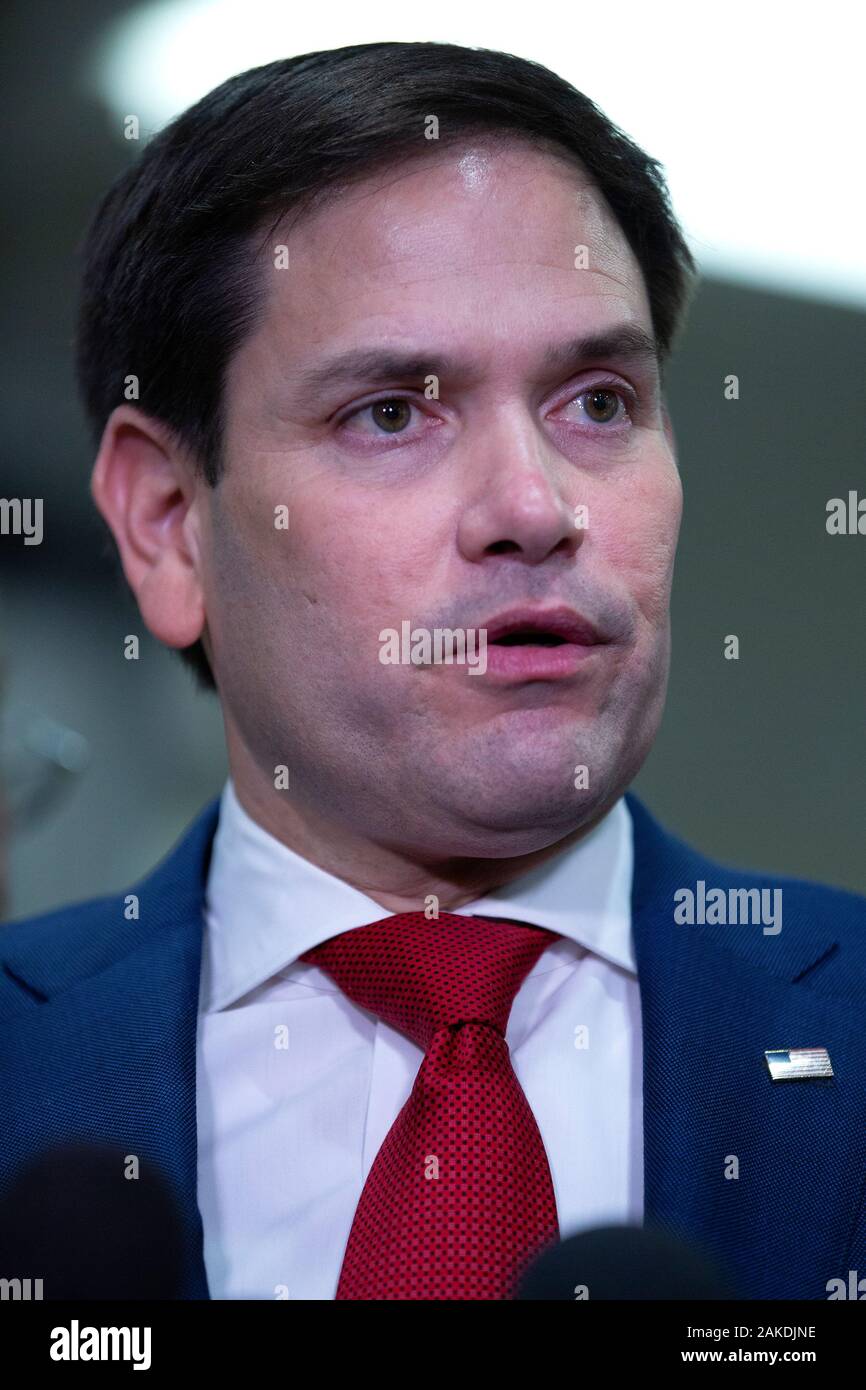 Washington DC, USA. 8th January, 2020. United States Senator Marco ...