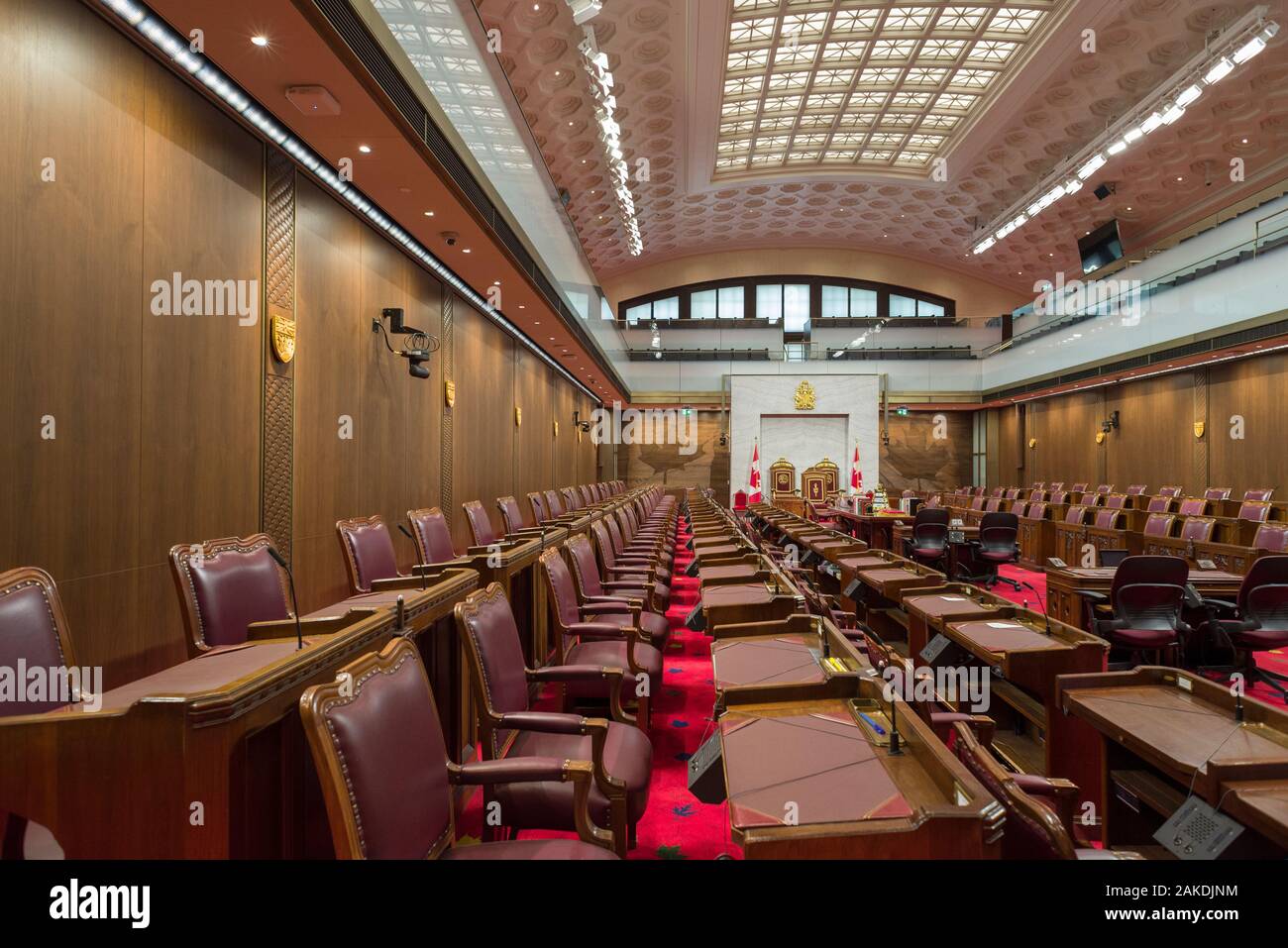 The Senate of Canada Building Interior. Grandeur of the early 20th ...
