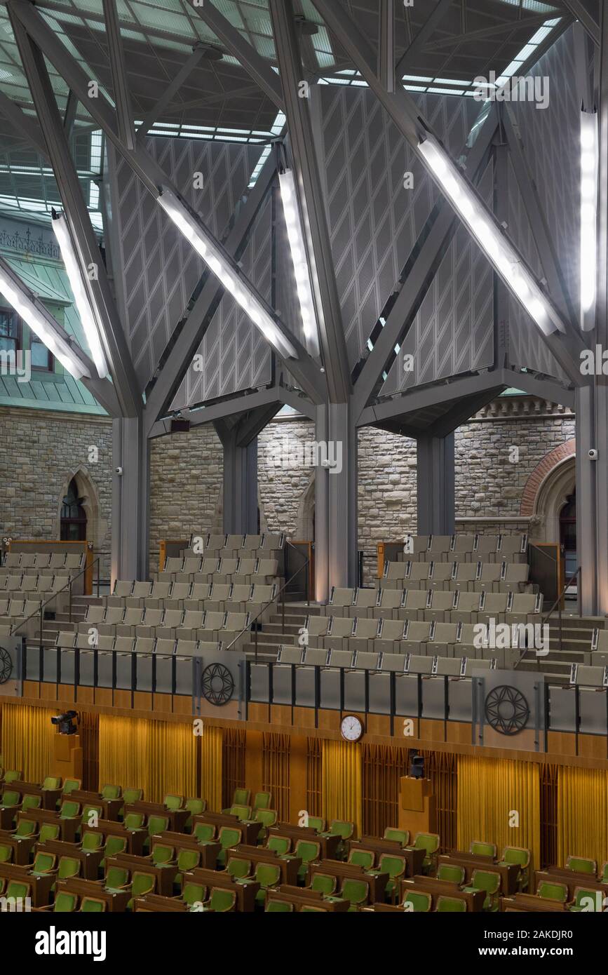Canadian Parliament Building Interior. Parliament of Canada has ...