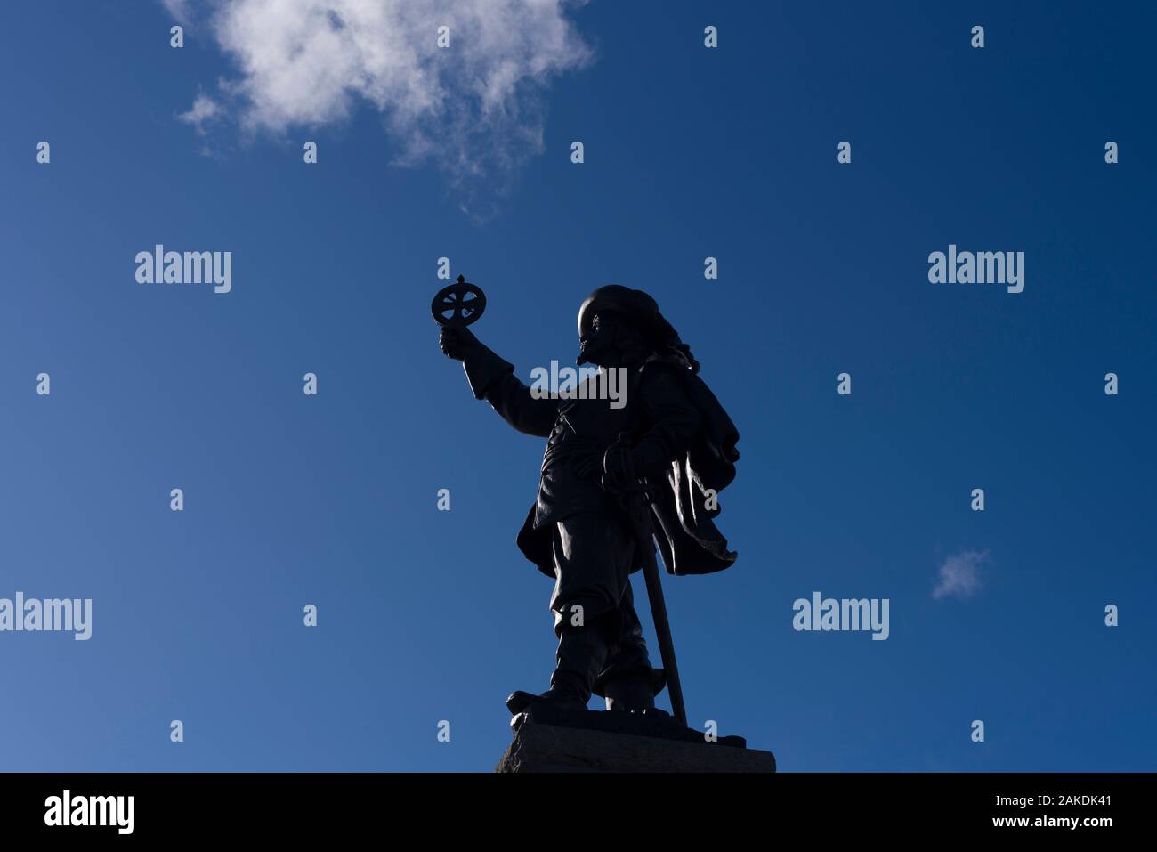 Champlain statue, Nepean Point, Ottawa, Canada. Statue of French ...