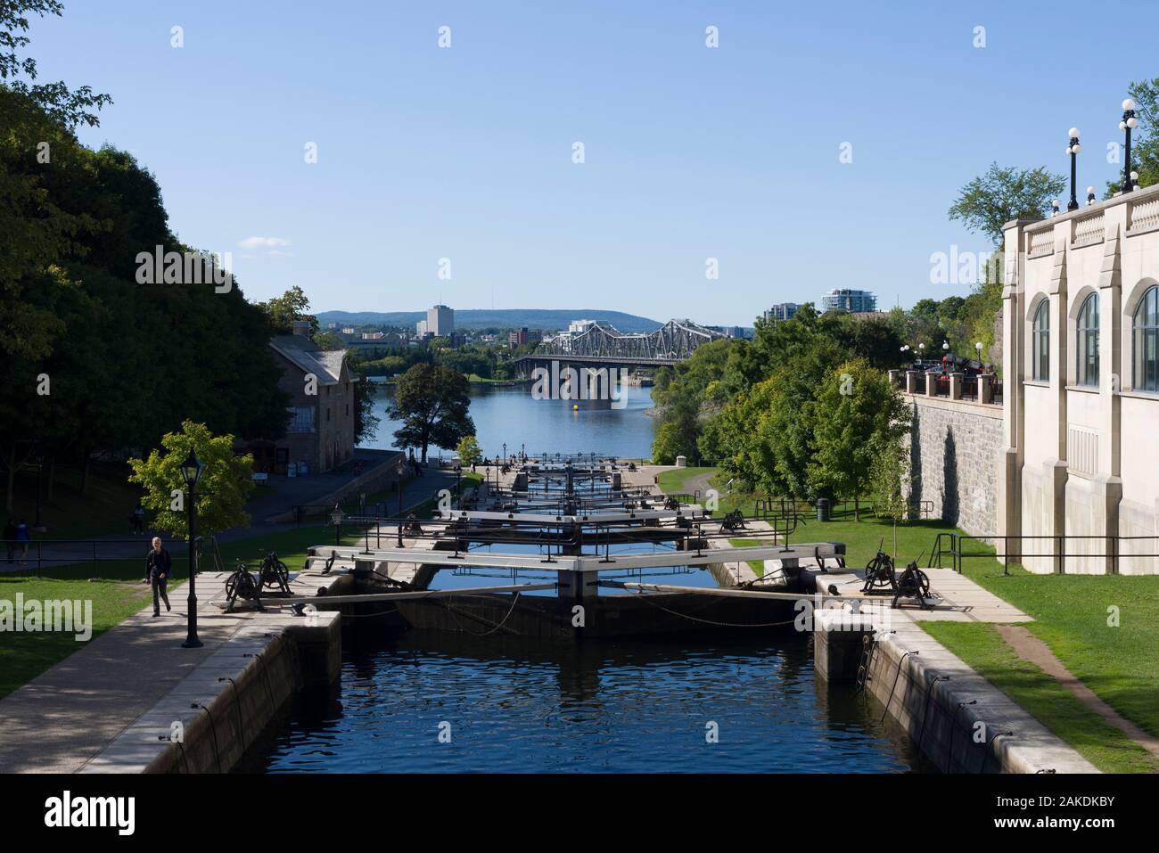 The Rideau Canal, connects Canada's capital city of Ottawa to Lake ...