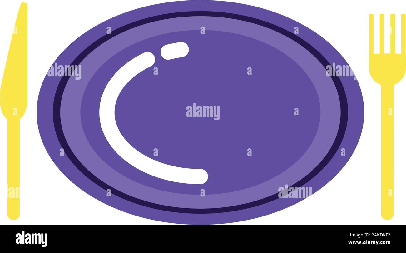 Plate fork and knife design, Eat food restaurant menu dinner lunch ...