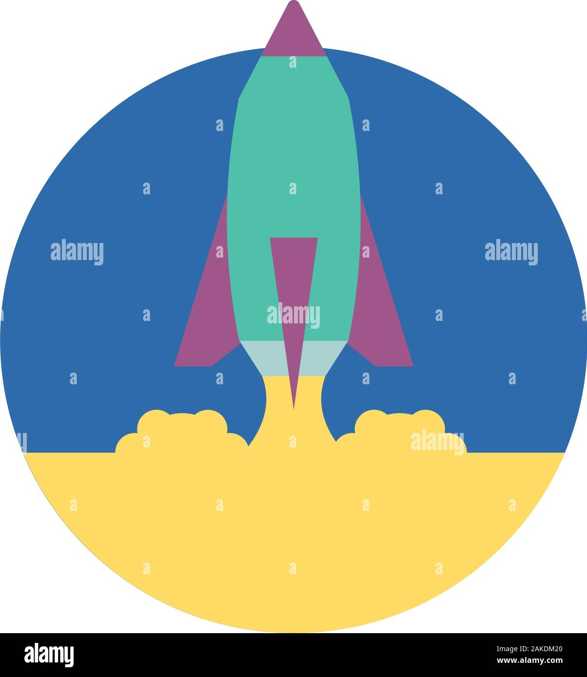 Rocket icon of Space futuristic cosmos outside universe galaxy ...