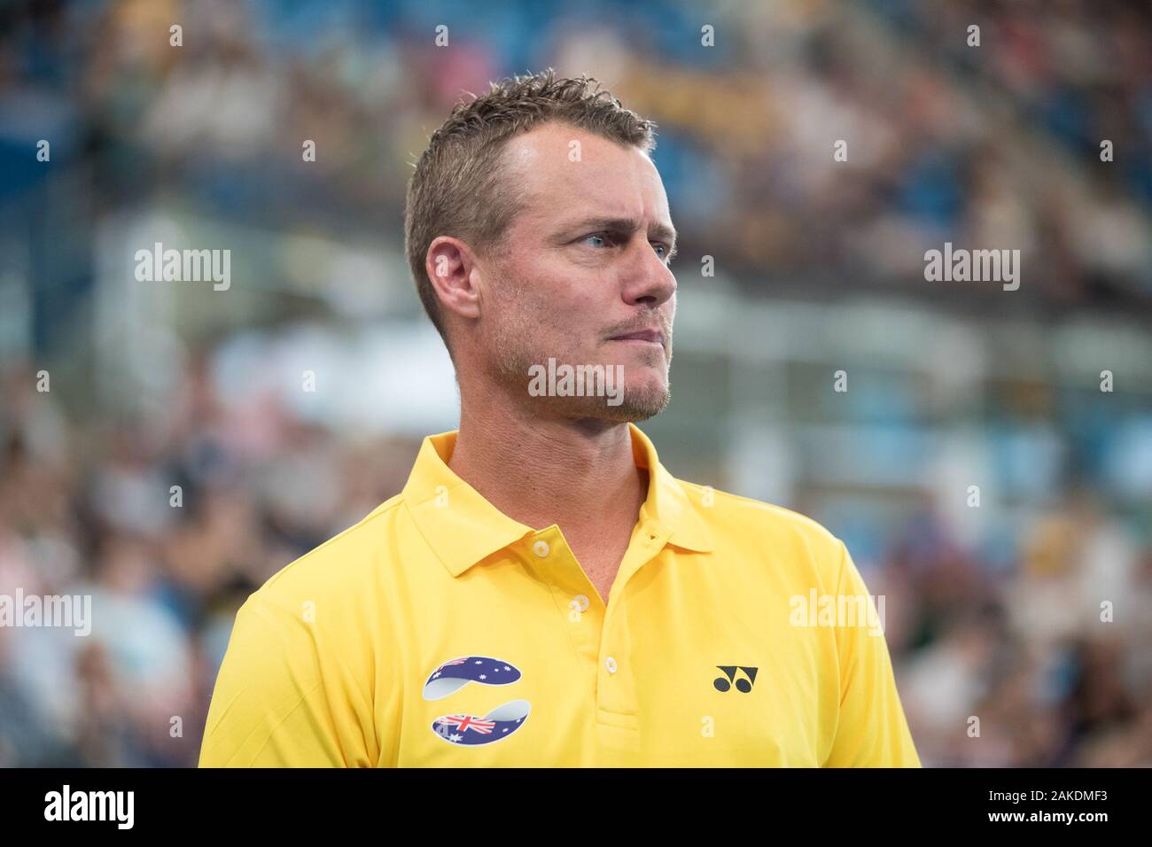 Sydney, Australia. 09th Jan, 2020. Australian coach Lleyton Hewitt ...