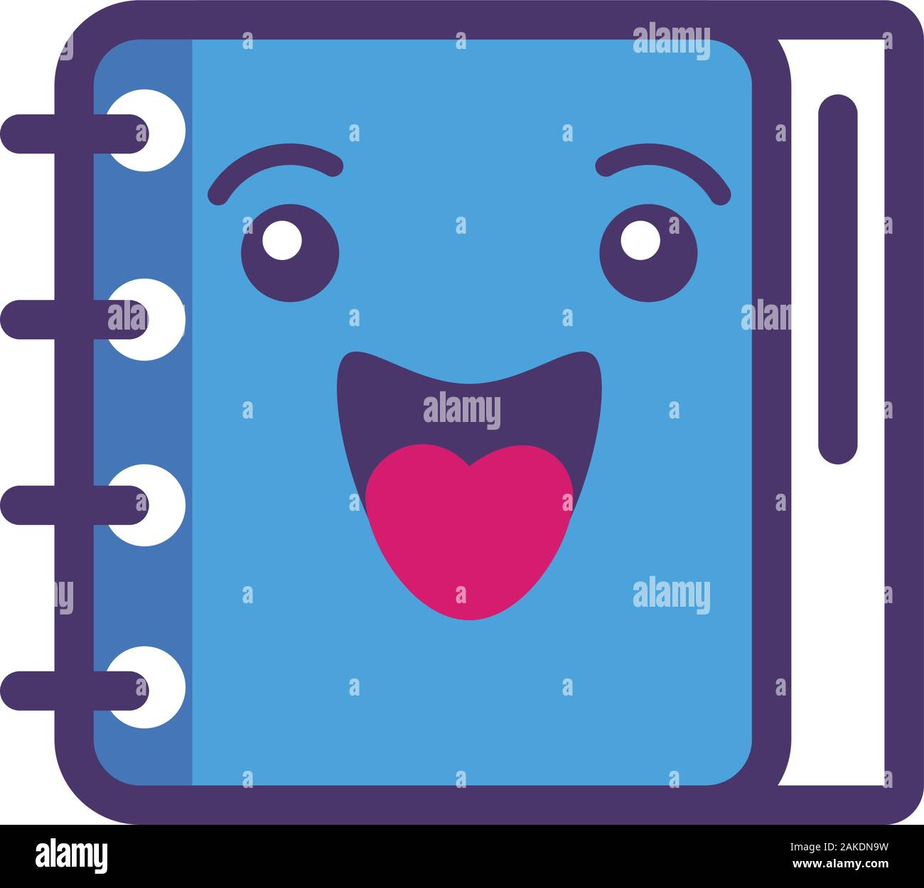 notebook cartoon design, Kawaii school expression cute character funny ...