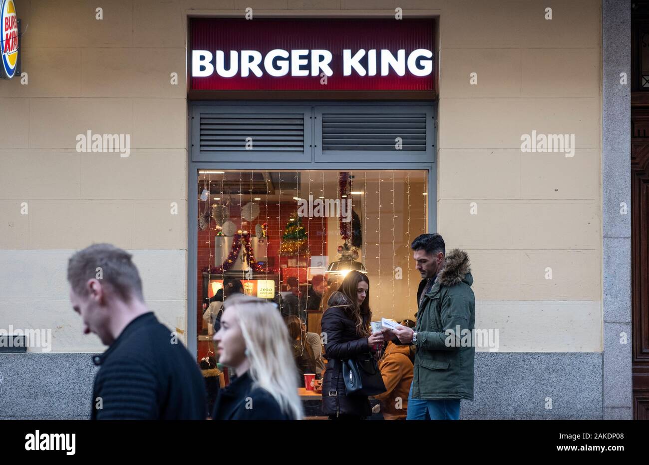 American fast-food hamburger Burger King restaurant chain is seen in ...