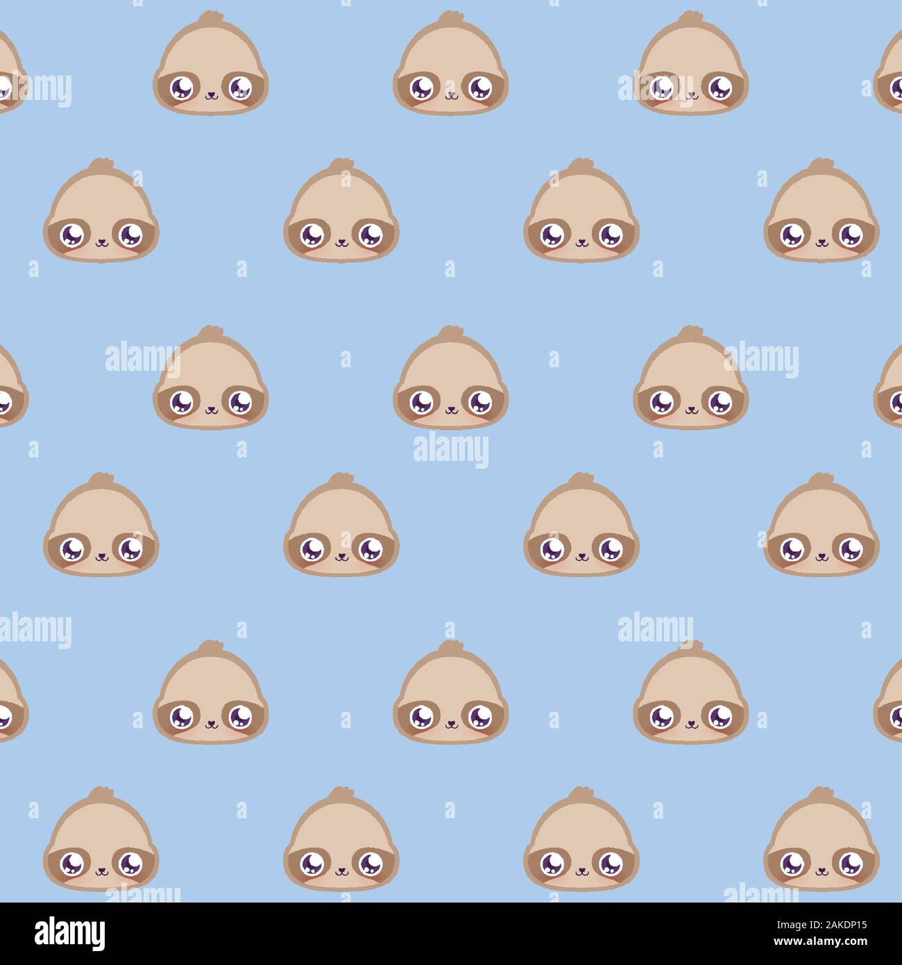 Cute sloths cartoons background design, Animal zoo life nature ...