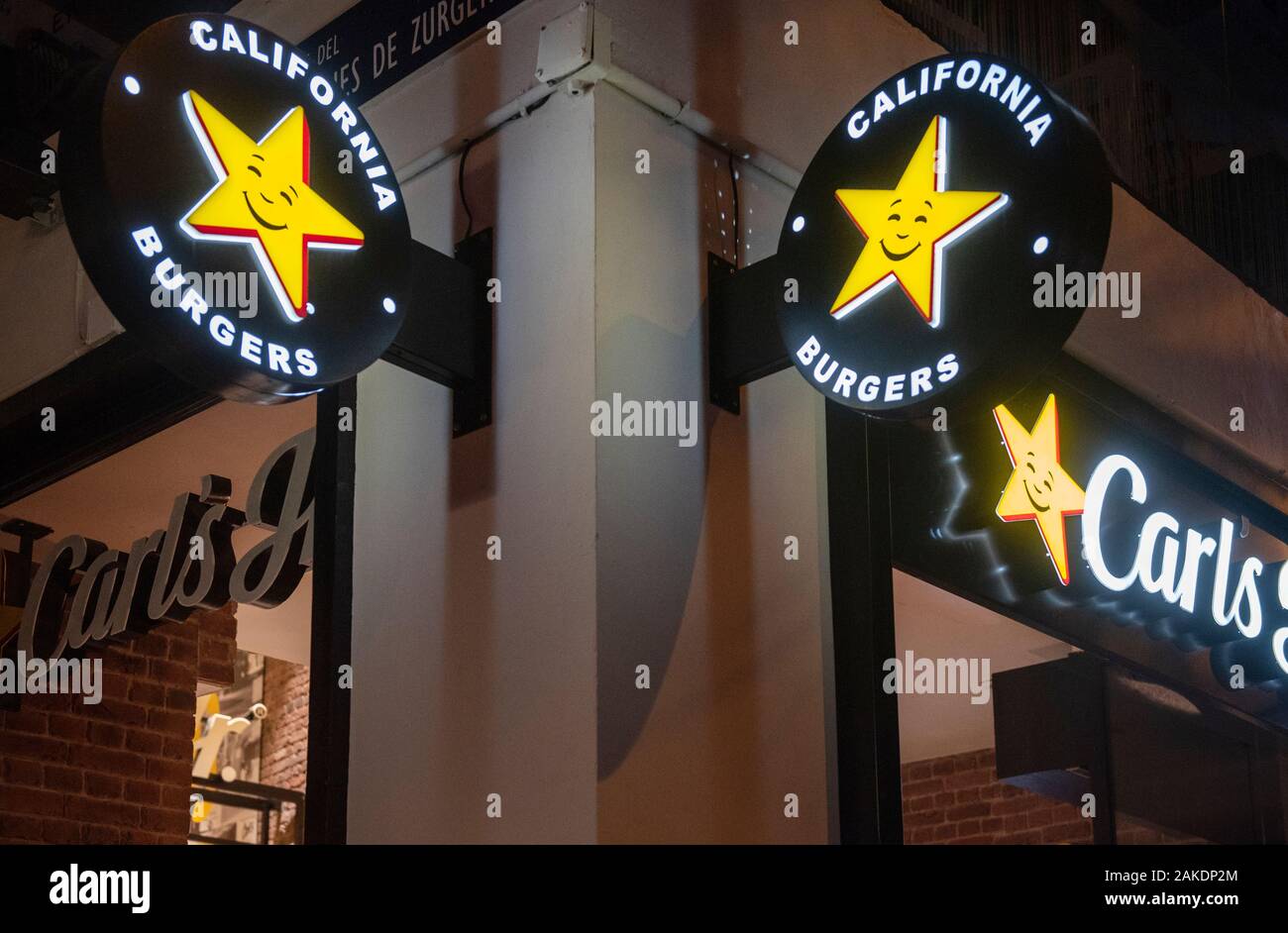 American fast food restaurant chain Carl's Jr seen in Spain Stock Photo ...