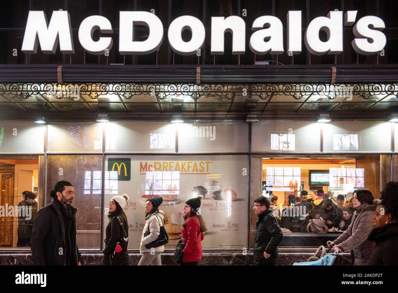 American multinational fast-food hamburger restaurant chain McDonald's ...